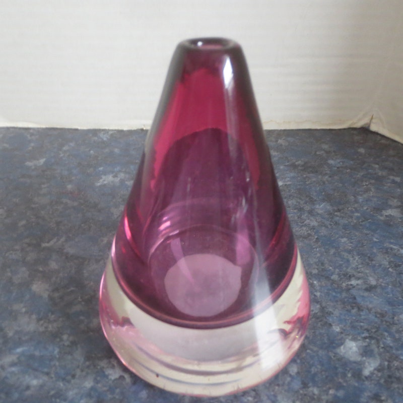 Cone Shaped Glass Vase - Etsy