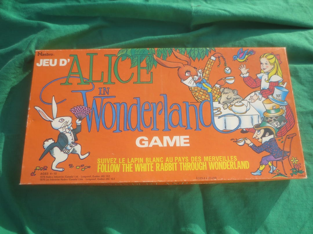 Rare Vintage 1974 Hasbro's Alice in Wonderland Board Game - Complete ...