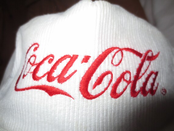 Rare Vintage White Corduroy Coca-Cola Coke Snap Back … - Gem