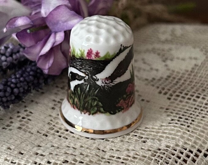 Vintage Royal England Bone China Collector Thimble / Vintage Sewing ...