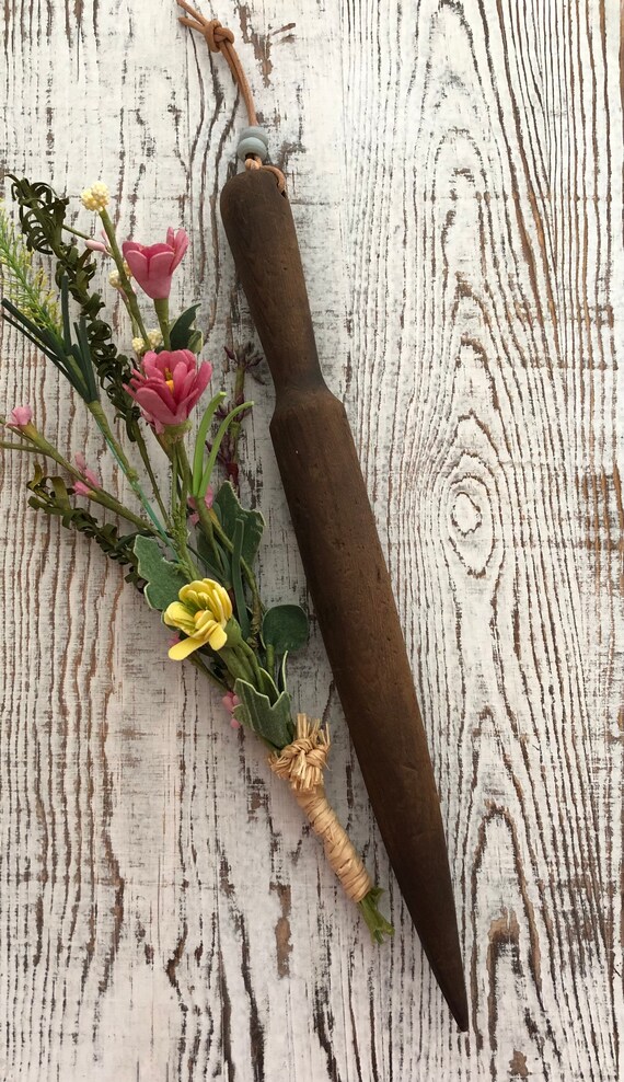 Antique Swedish Wood Dibble / Scandinavian Garden Tool / - Etsy