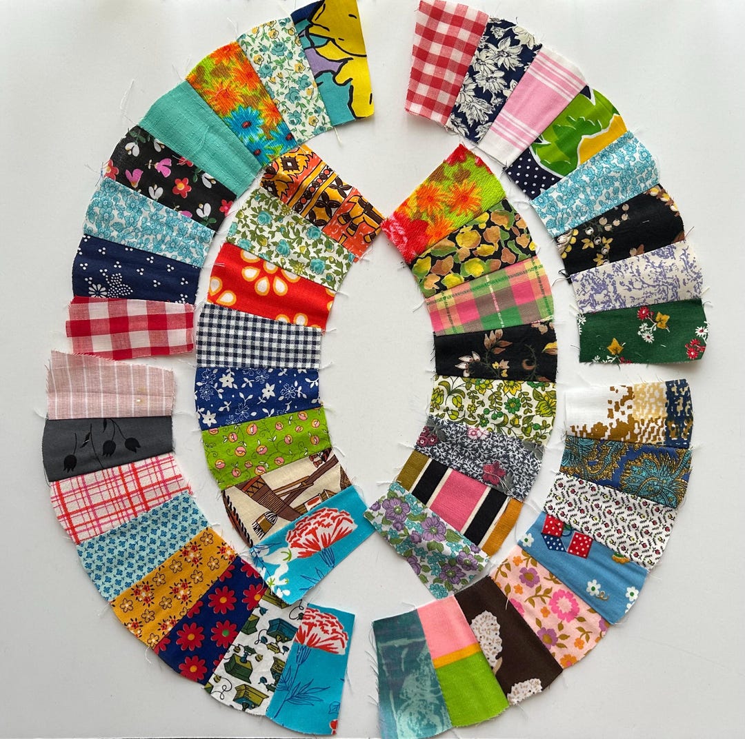 Vintage Unfinished Quilt Block Lot of 24 / Primitive Quilt Block ...