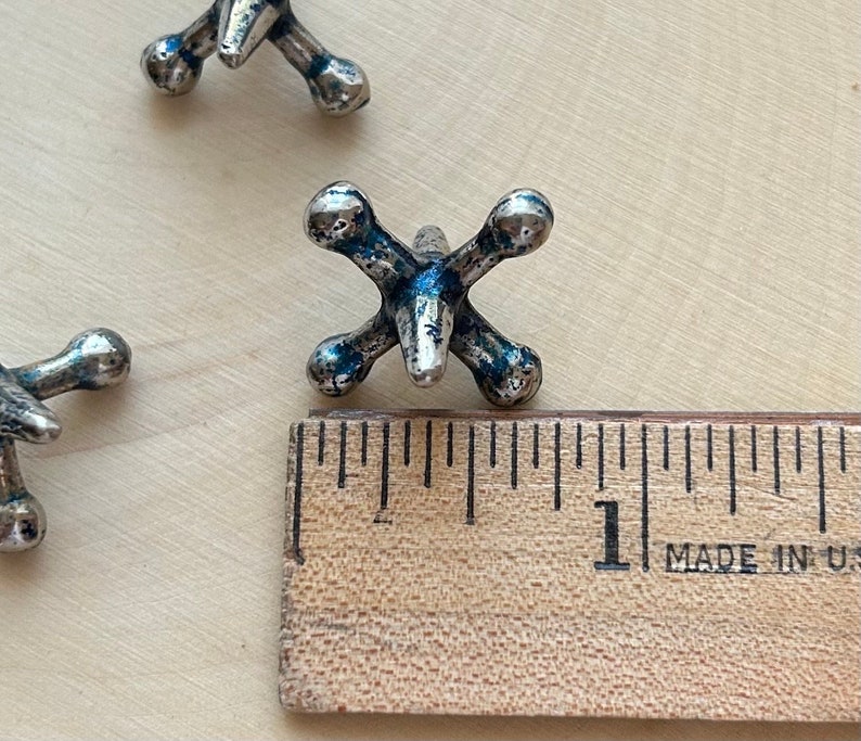 Vintage Cast Iron Jacks Game Pieces / Baby Boomer Toys / Knucklebones ...