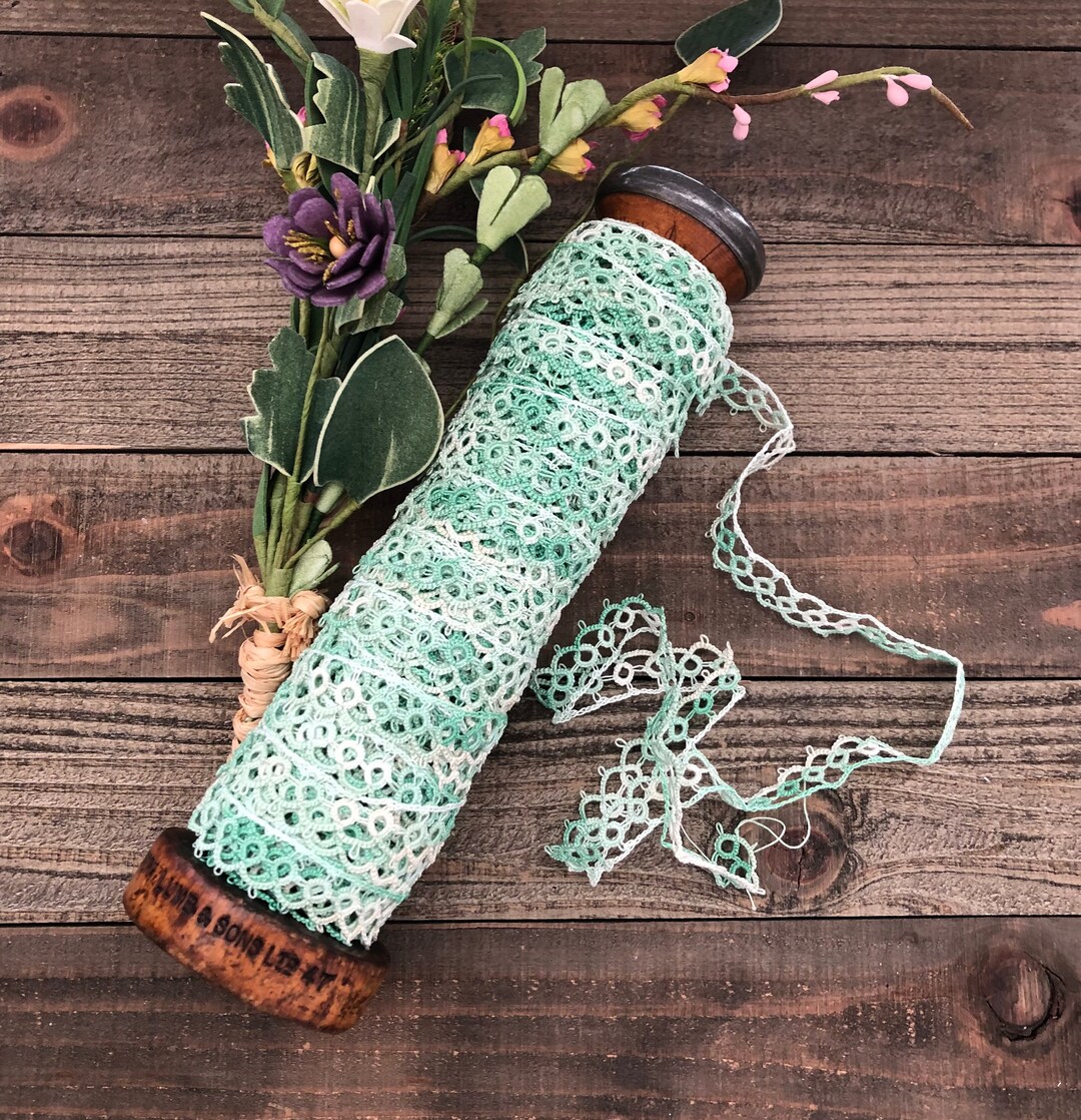 Vintage Tatting Trim / Handmade Tatting / Craft Repurpose - Etsy