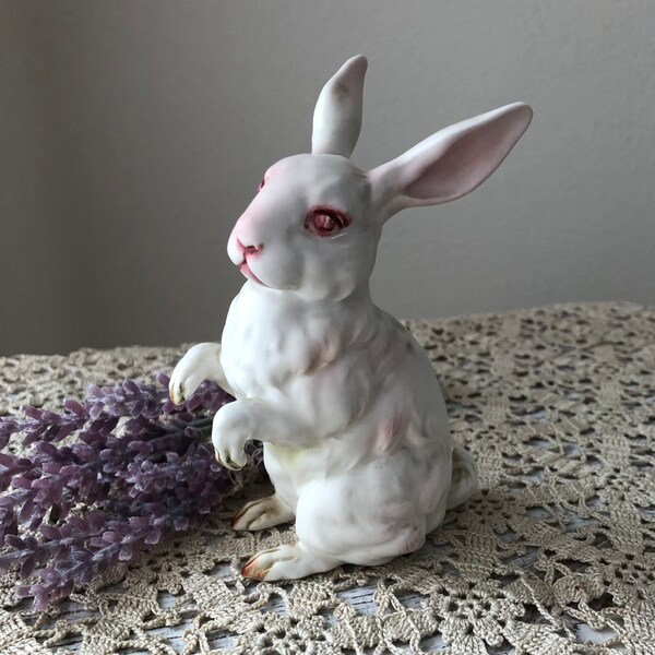 Lefton Rabbit Figurines - Etsy