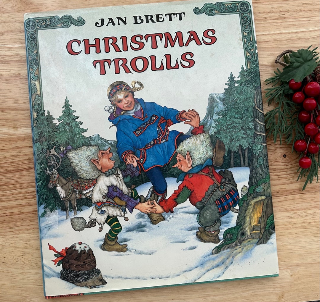 1993 christmas Trolls Book / Jan Brett / Scandinavian Christmas ...