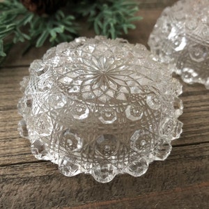 Antique Open Salt Cellar Set / EAPG Pressed Glass Salt Dish - Etsy