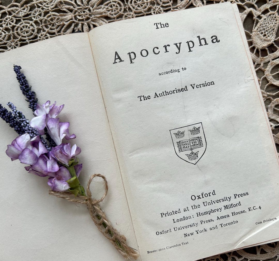 Early 1900s the Apocrypha Book / Vintage Hardcover Religious Text ...
