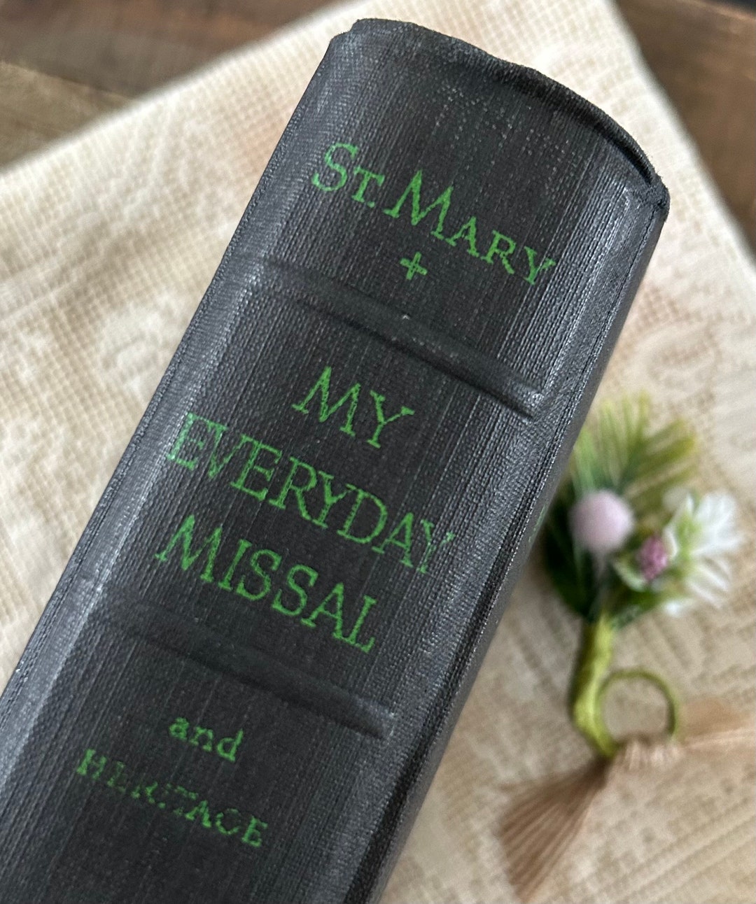1951 Catholic st Mary My Everyday Missal / Catholic Religious Book ...