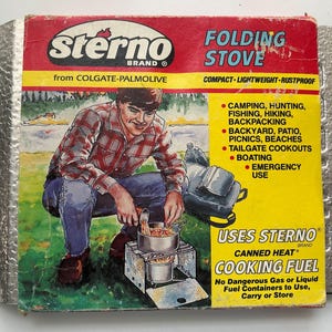 Vintage 1980’s Sterno Folding Stove / NOS Camping Stove / Camping and ...