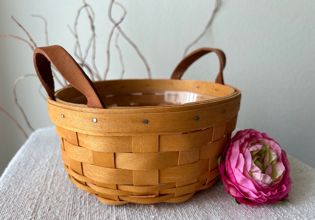 Vintage 2001 Longaberger 6.5” Darning Basket / Vintage Sewing Basket - Etsy