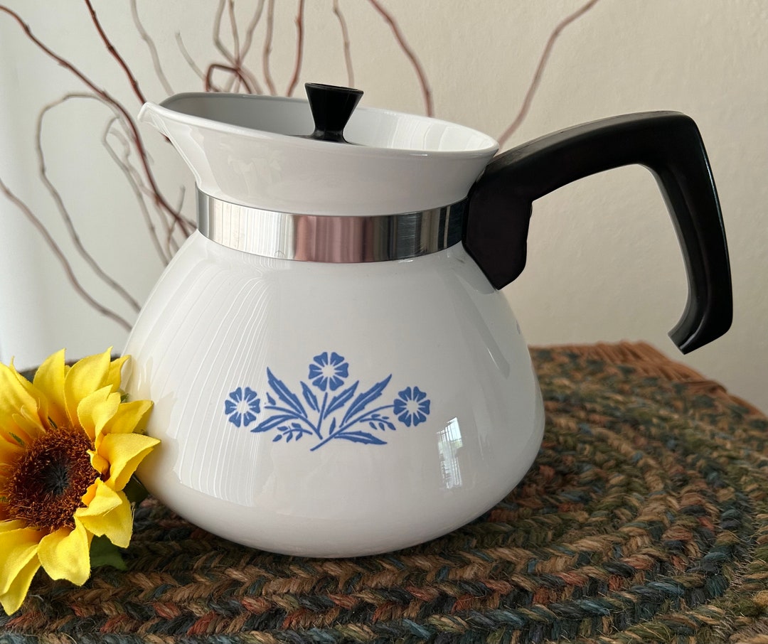 Vintage Corning Ware 6 Cup Teapot / “blue Cornflower” Pattern - Etsy