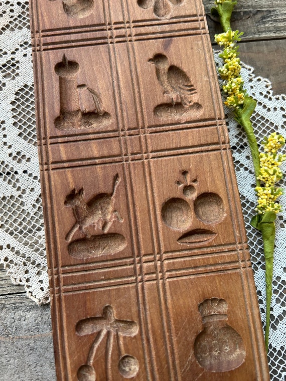 Antique German Springerle Cookie Press German Cookie Board Hand Carved Cookie Mold Etsy Ireland