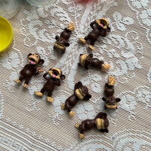 Vintage Gumball Machine Prizes / Miniature Monkey Toys / Lot of 8 - Etsy