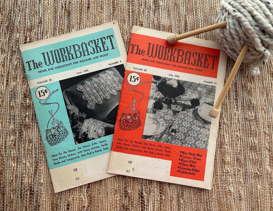 1955 “the Workbasket” Craft Magazine / Craft Entrepreneur / MCM ...