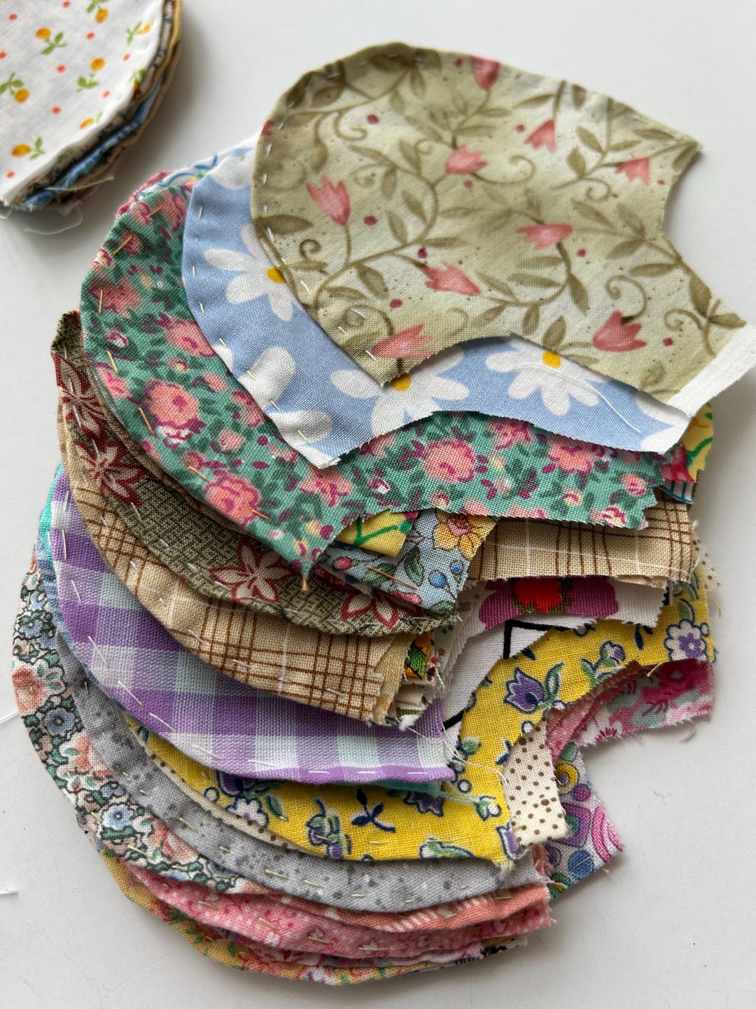 Vintage Unfinished Quilt Block Lot / Primitive Quilt Block / Mushroom ...