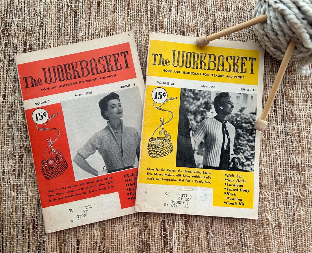 1955 “the Workbasket” Craft Magazine / Craft Entrepreneur / MCM ...