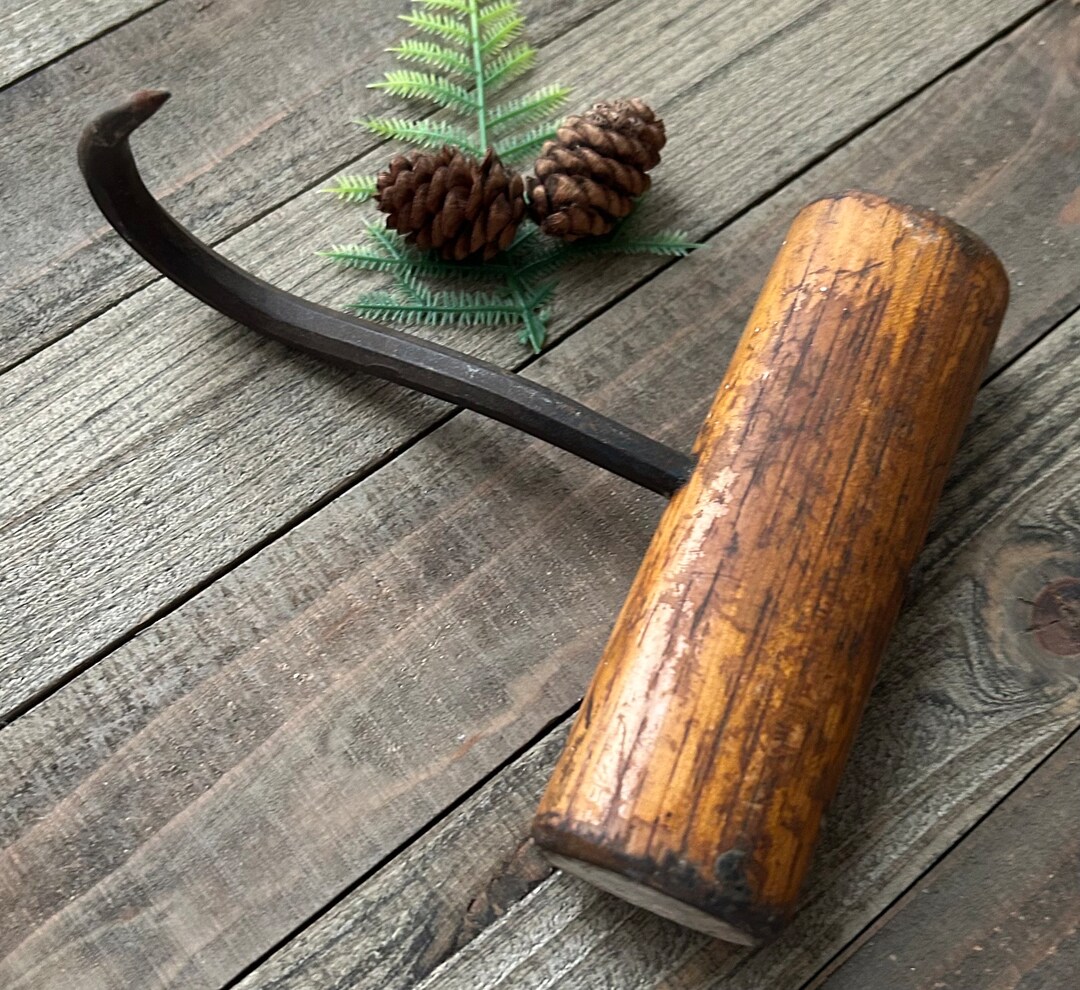 Antique Hay Bale Cast Iron Hook / Straw Hook / Vintage Barn - Etsy