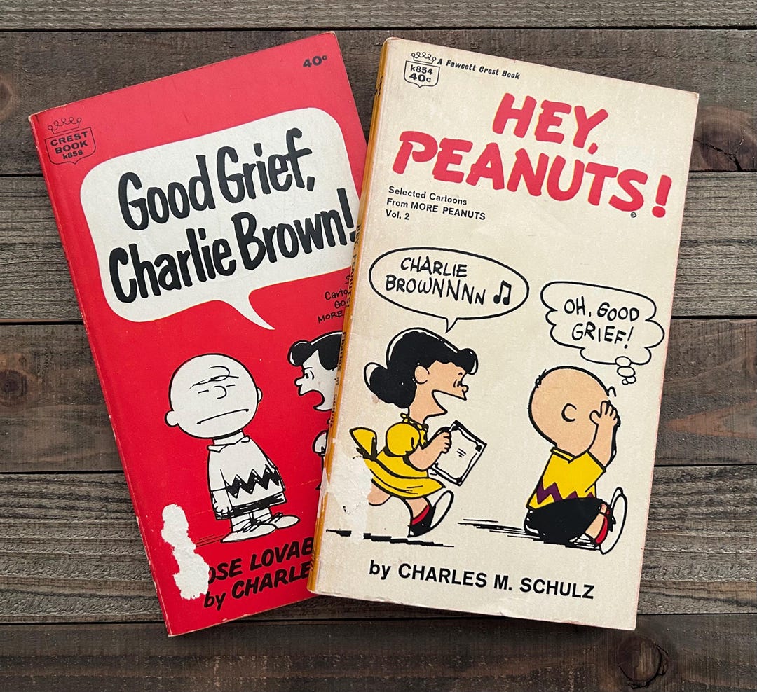 Vintage 1950’s-1960’s “peanuts” Book Set / Vintage Charlie Brown ...