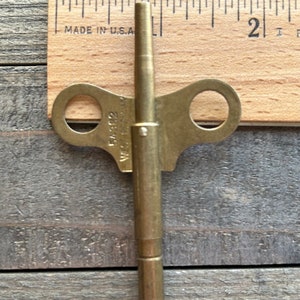 Antique Brass Clock Key / W Germany Grandfather Clock Key / Vintage ...
