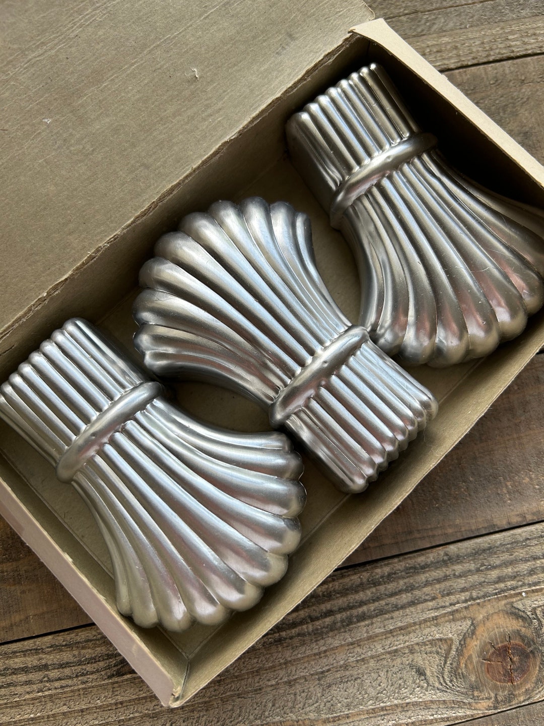 Vintage Norwegian Sandbakkel Cookie Tin Set / Scandinavian Sand Tart ...