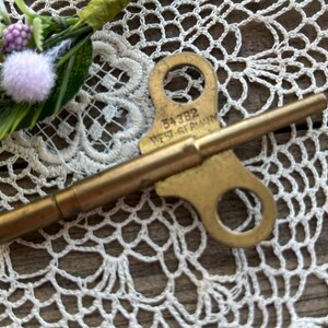 Antique Brass Clock Key / W Germany Grandfather Clock Key / Vintage ...