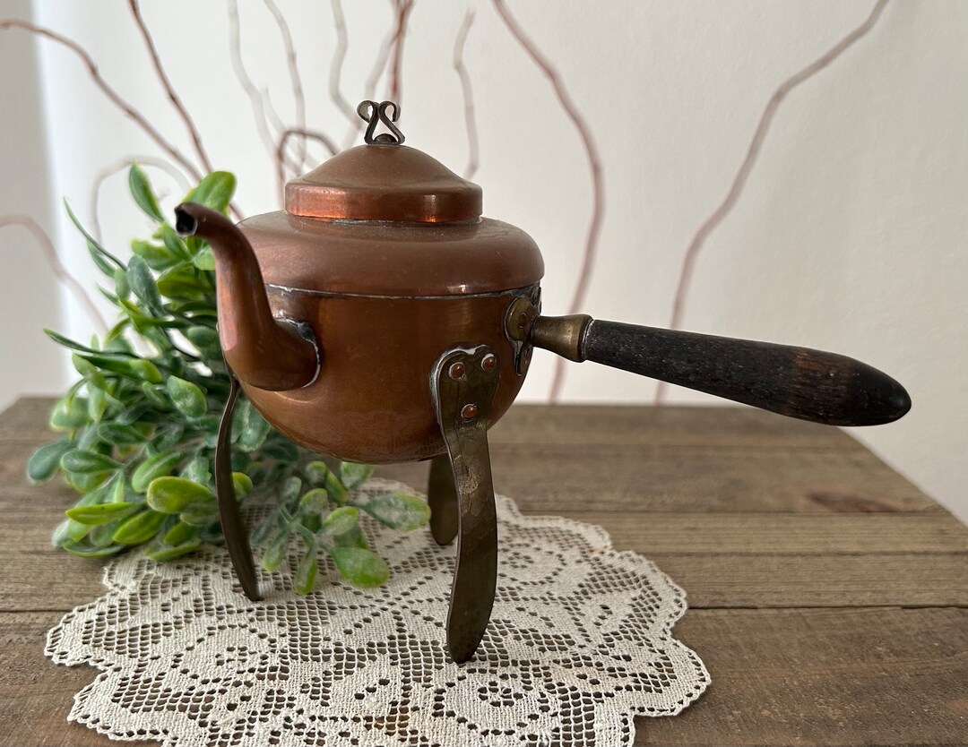 Vintage Swedish Miniature Copper Pot / Scandinavian Copper Cream Server ...