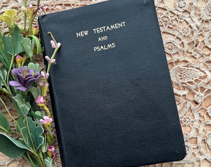 1951 Japanese New Testament and Psalms Bible / Leather Cover Japan ...