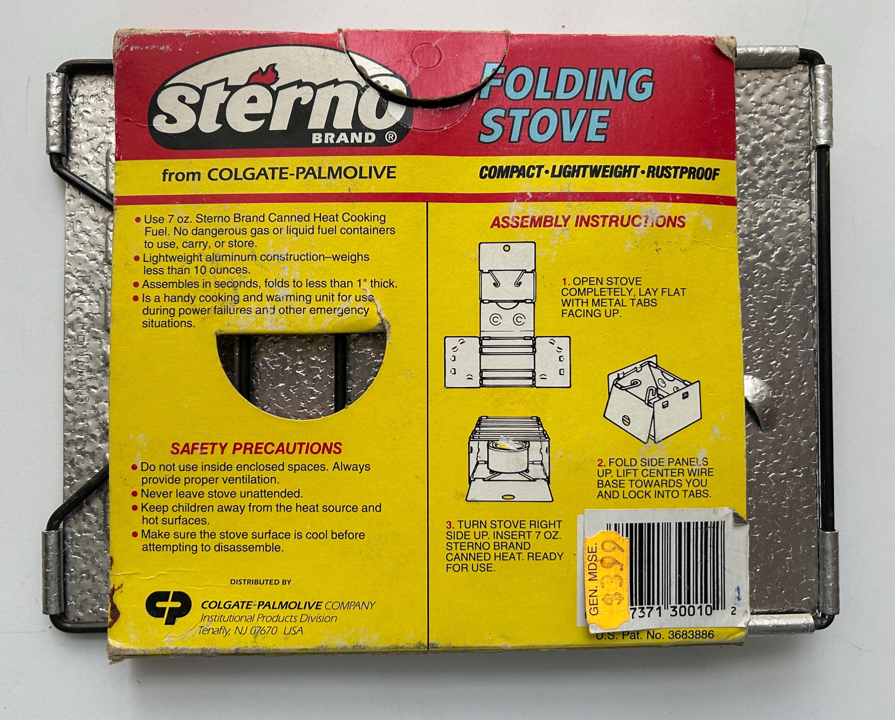 Vintage 1980’s Sterno Folding Stove / NOS Camping Stove / Camping and ...