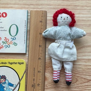 Vintage 1980s Raggedy Ann Book Set / Vintage Rag Dolls / Folk Art Doll ...