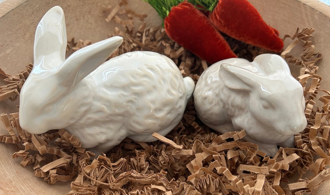 Vintage Japan Porcelain Rabbit Set / Wony LTD Spring Hare - Etsy