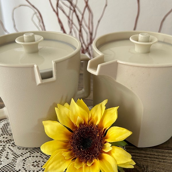 Tupperware Sugar and Creamer - Etsy