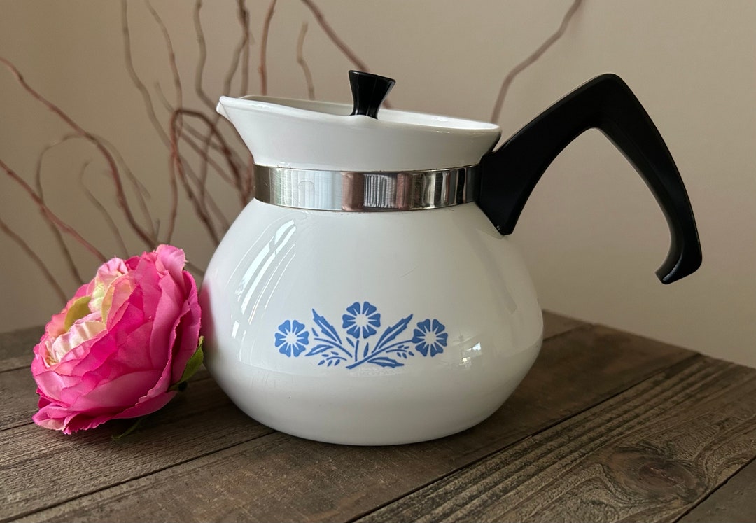 Vintage 3 Cup Corning Ware Teapot / “blue Cornflower” Pattern - Etsy