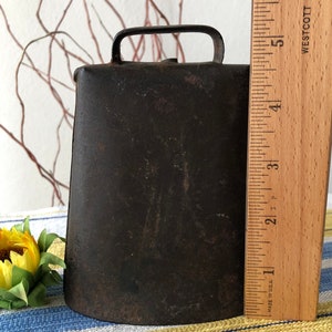 Antique Cast Iron Cow Bell: Riveted Farmhouse Decor - Etsy