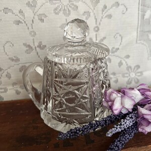 Vintage Crystal Salt Dish With Lid / Victorian Covered Salt Cellar - Etsy