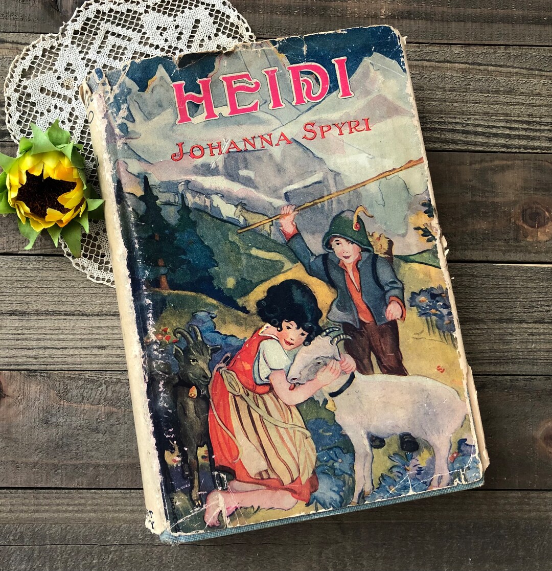 1901 heidi: A Story for Girls Book / Antique Story Book / Childrens ...
