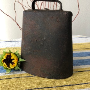Antique Cast Iron Cow Bell: Riveted Farmhouse Decor - Etsy