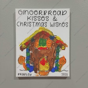 Gingerbread Kisses & Christmas Wishes DIY Kit for Kids Paint - Etsy