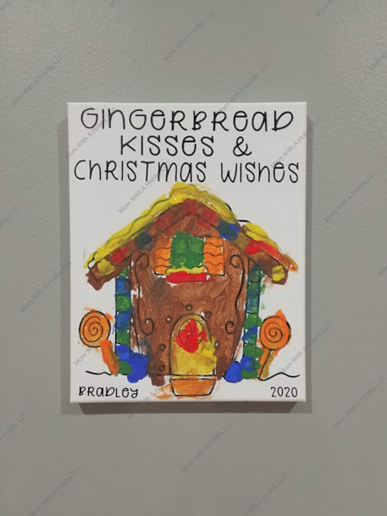 Gingerbread Kisses & Christmas Wishes DIY Kit for Kids Paint - Etsy