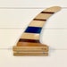 Teak Surfboard Fin Display Rack for Single Fin - Wall Mounted - Etsy