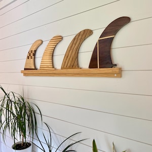 Surfboard Fin Display Rack - 4 Fin Wall Mount - Etsy