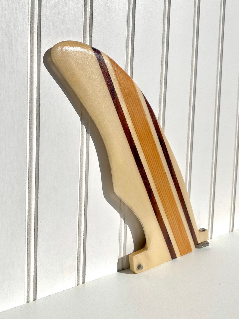 Wood Surfboard Fin Luna | Etsy