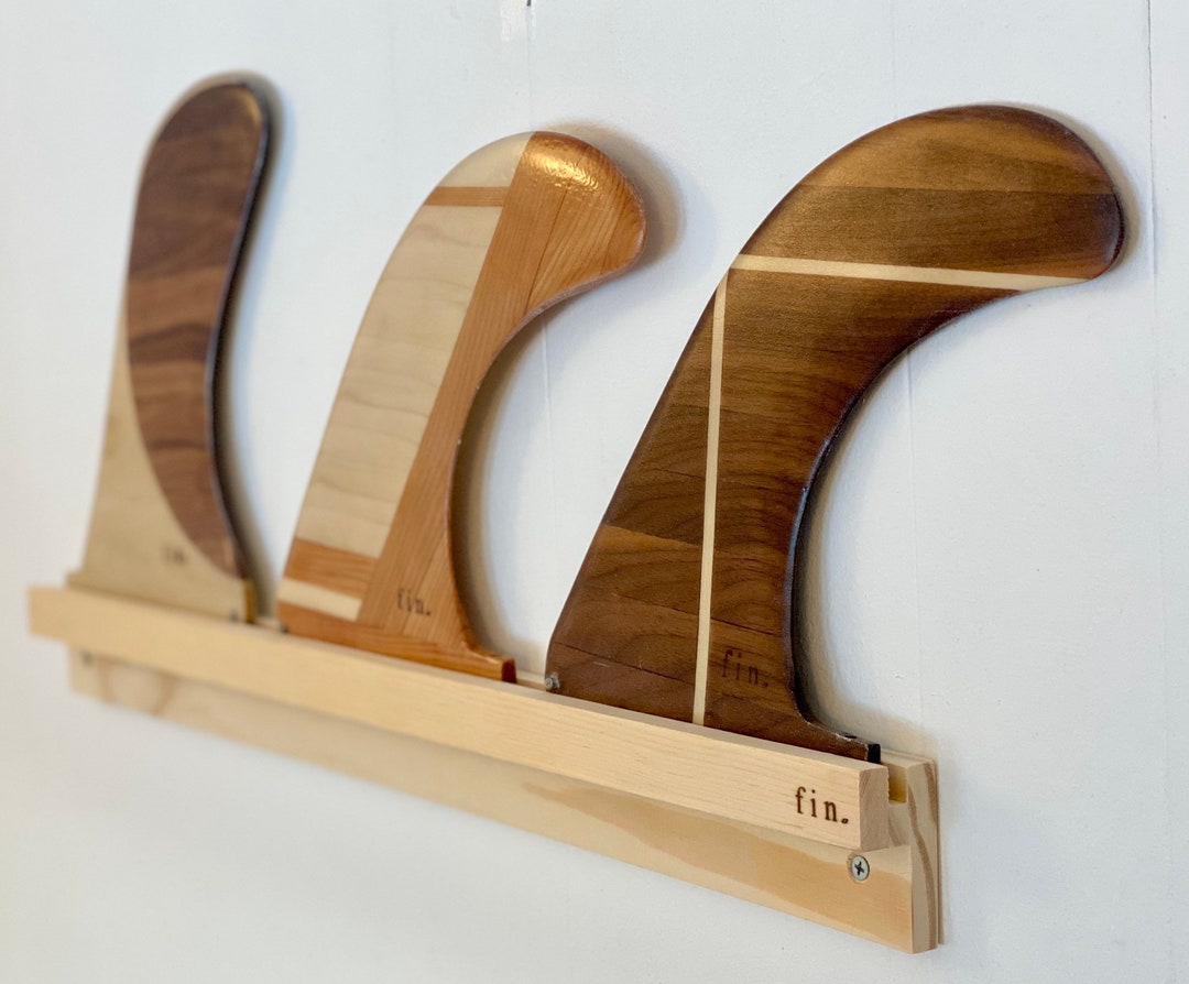 Surfboard Fin Display Rack - 3 Fin Wall Mount - Etsy