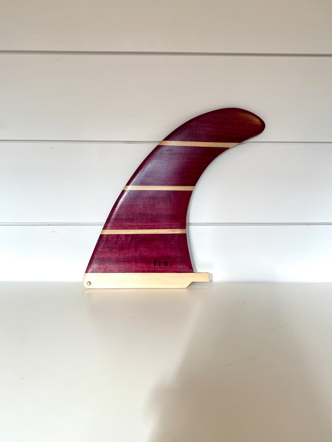 Wood Surfboard Fin - "purple Heart” - Etsy