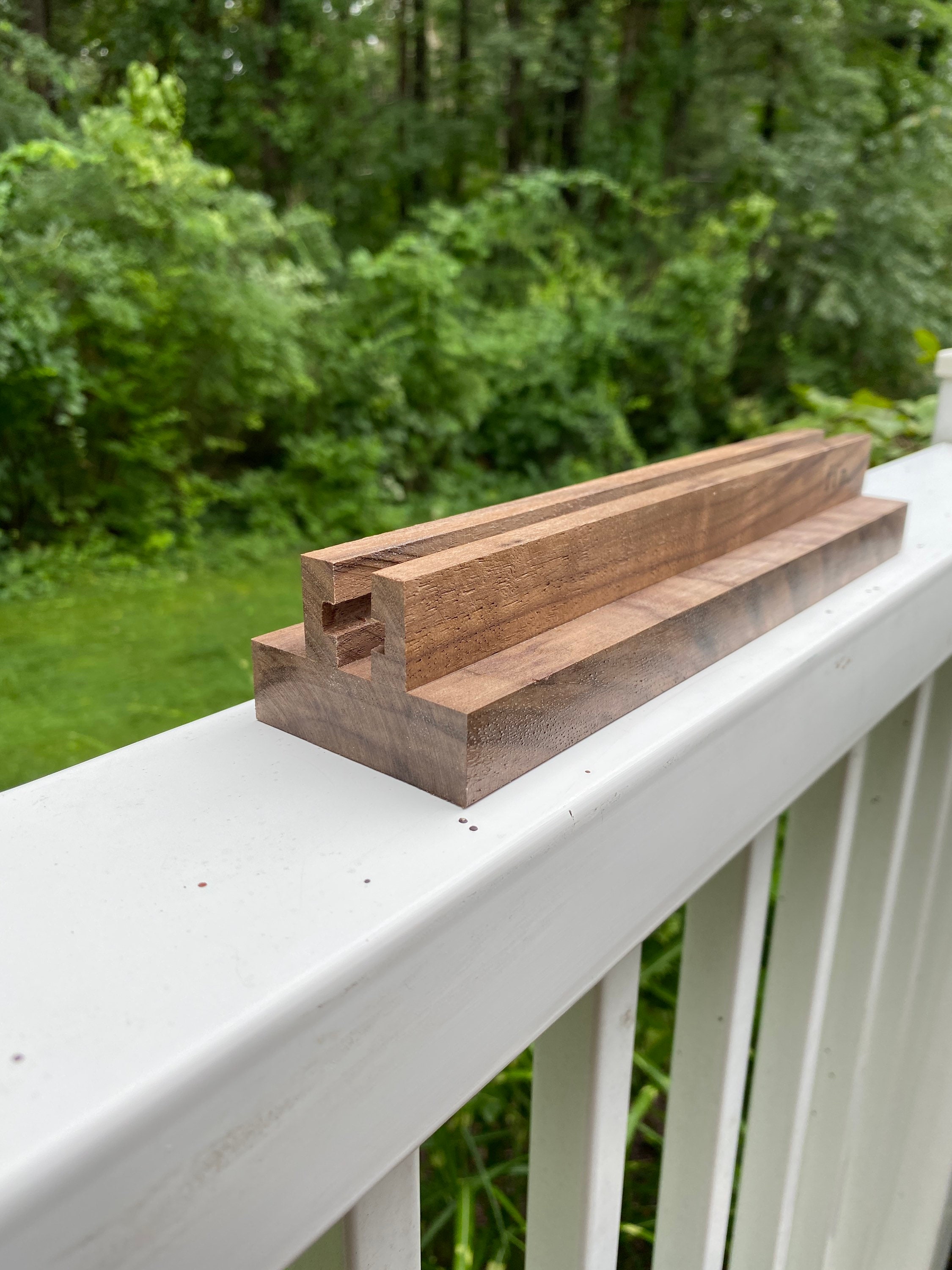 Premium Surfboard Fin Display Stand Walnut With Wide Base | Etsy