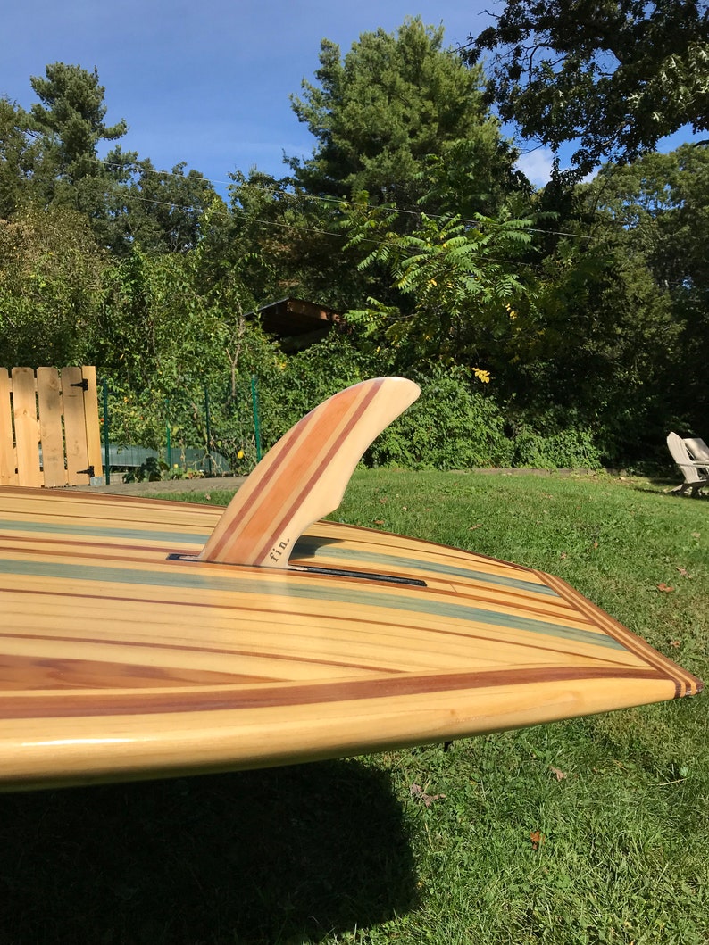 Wood Surfboard Fin luna | Etsy