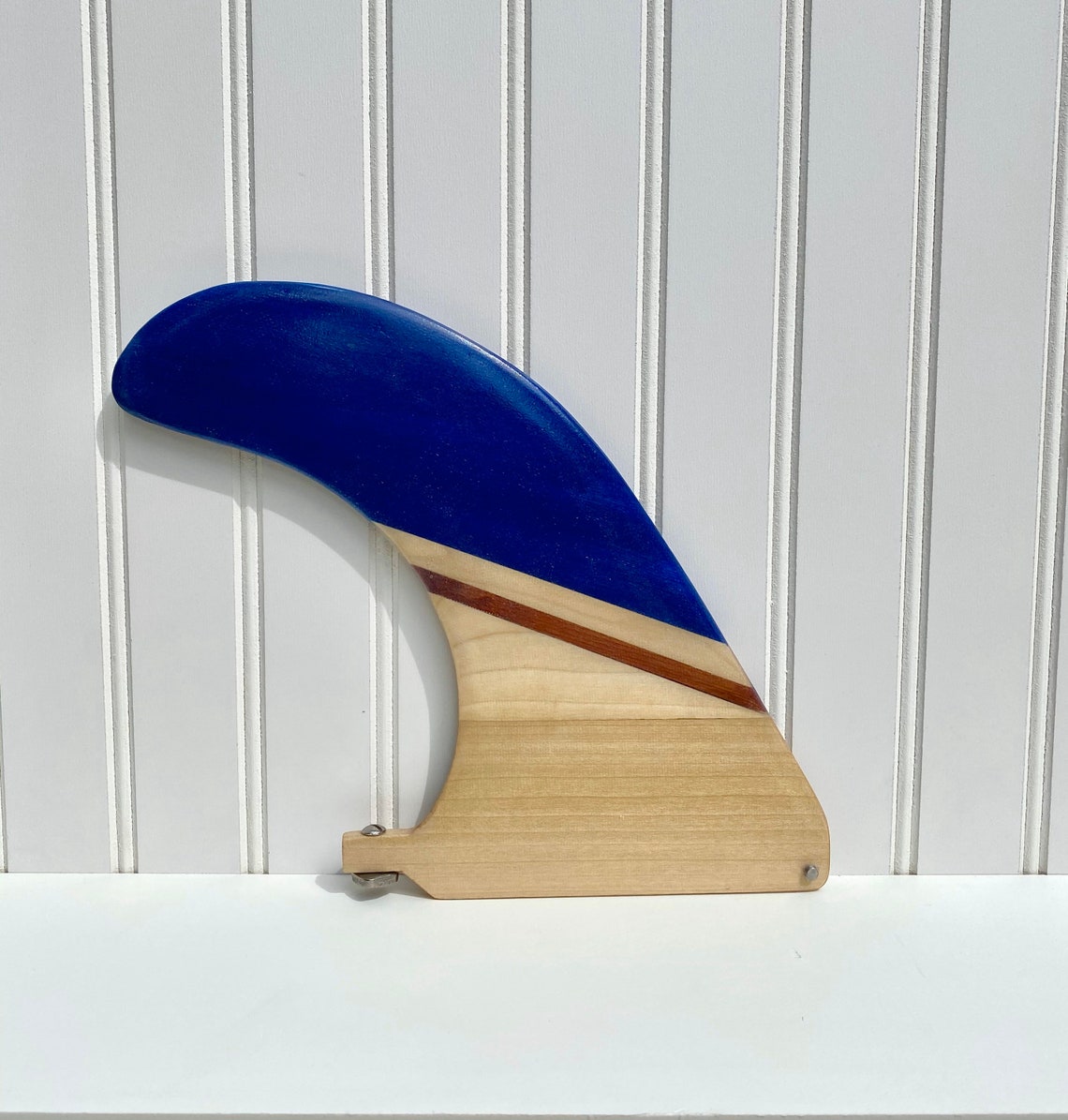 Wood Surfboard Fin ol Blue - Etsy