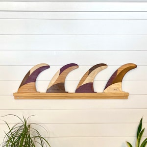 Wood Surfboard Fins - "badfish” 4 Pack - Etsy