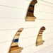 Teak Surfboard Fin Display Rack for Single Fin - Wall Mounted - Etsy