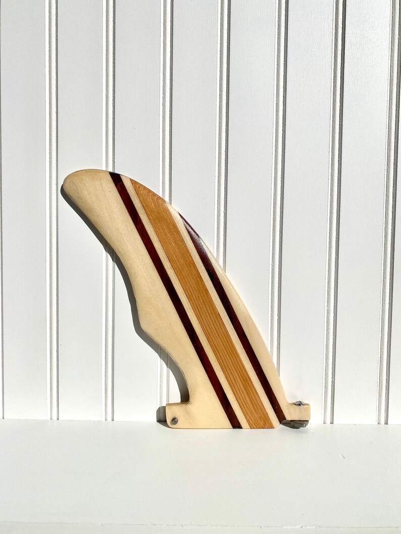 Wood Surfboard Fin Luna | Etsy